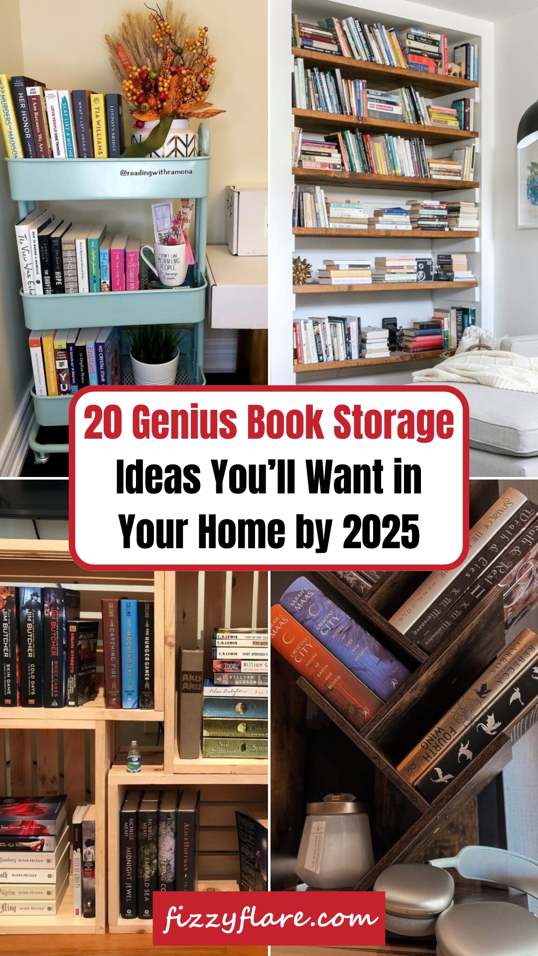 20 Genius Book Storage Ideas for 2026 – Fizzy Flare