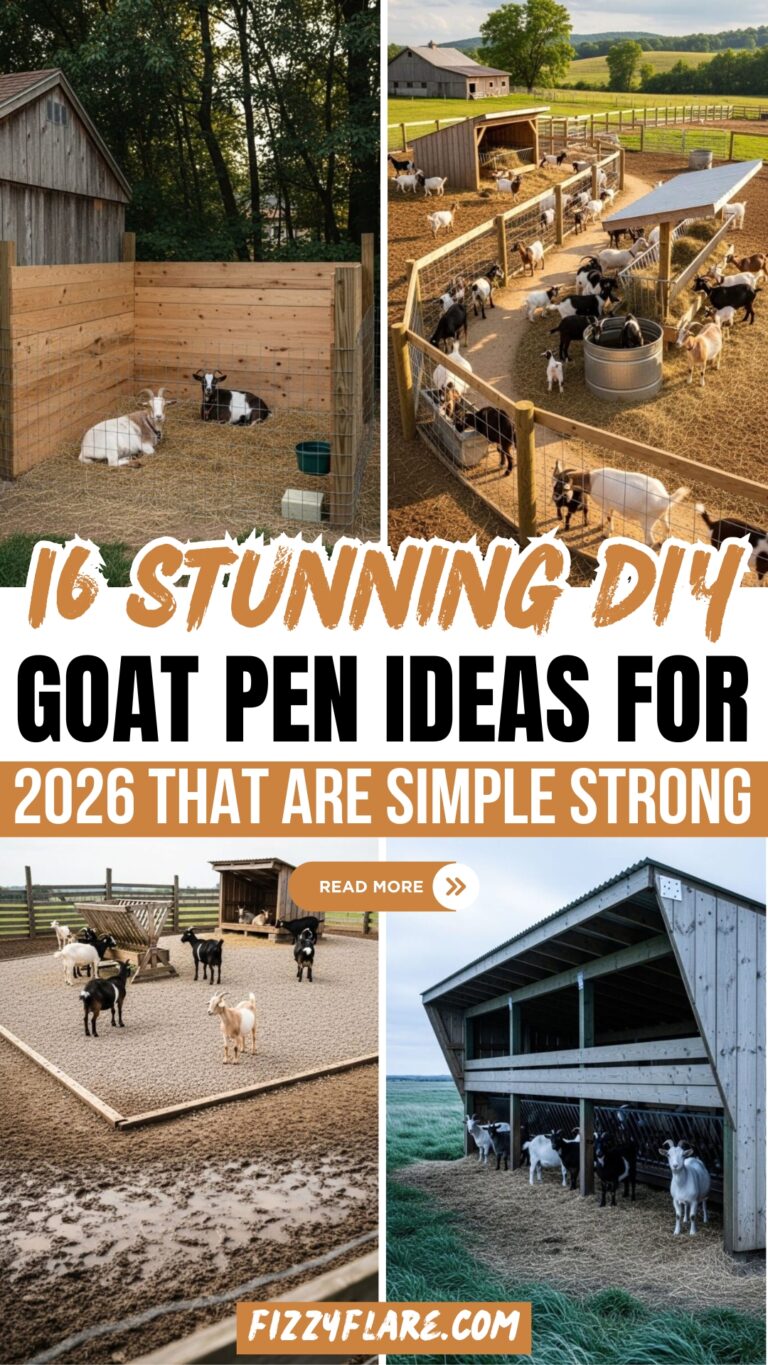 16 Goat Pen Ideas DIY for 2026 – Fizzy Flare