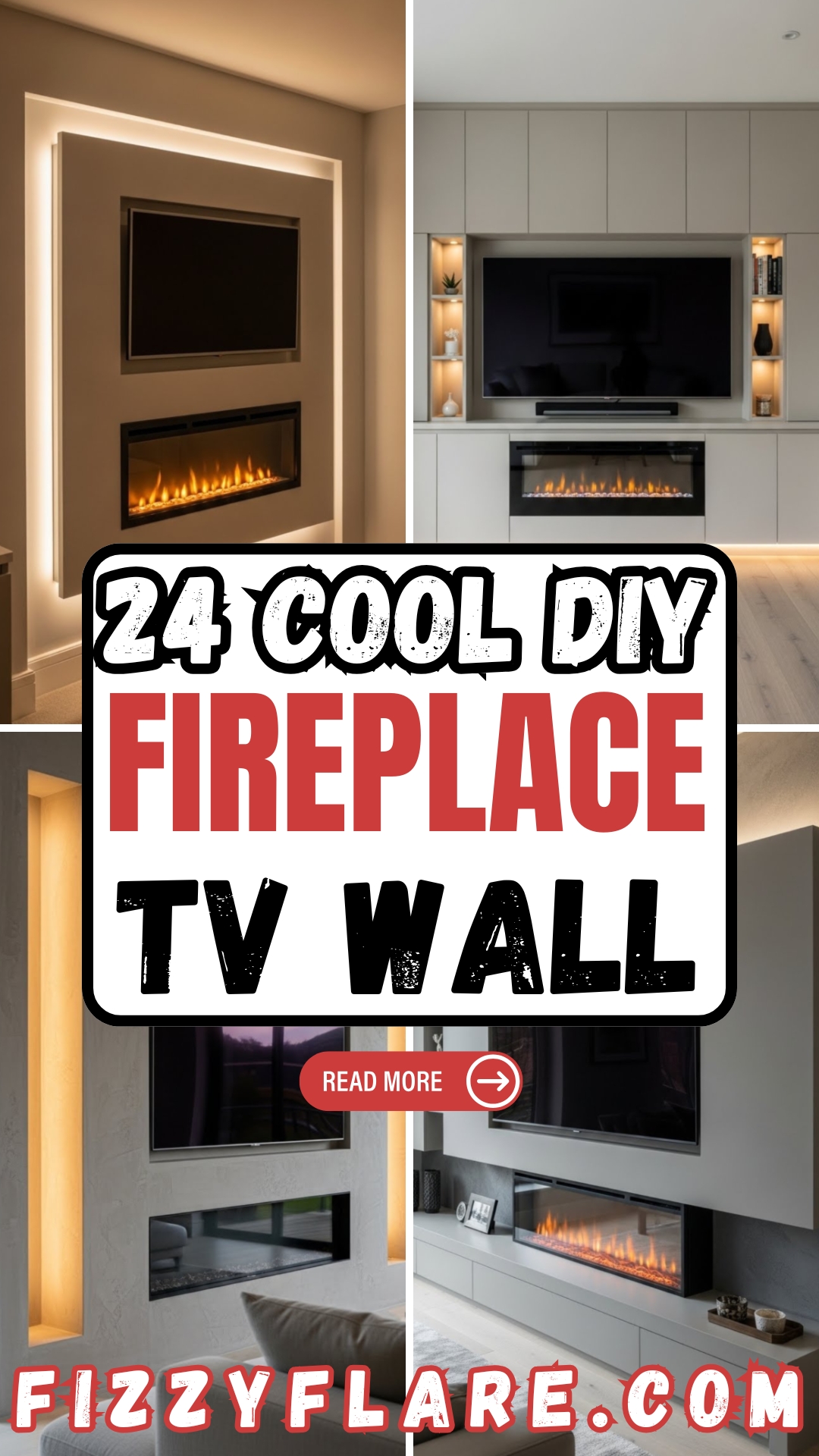 24 DIY Fireplace TV Wall Ideas for 2026 – Fizzy Flare